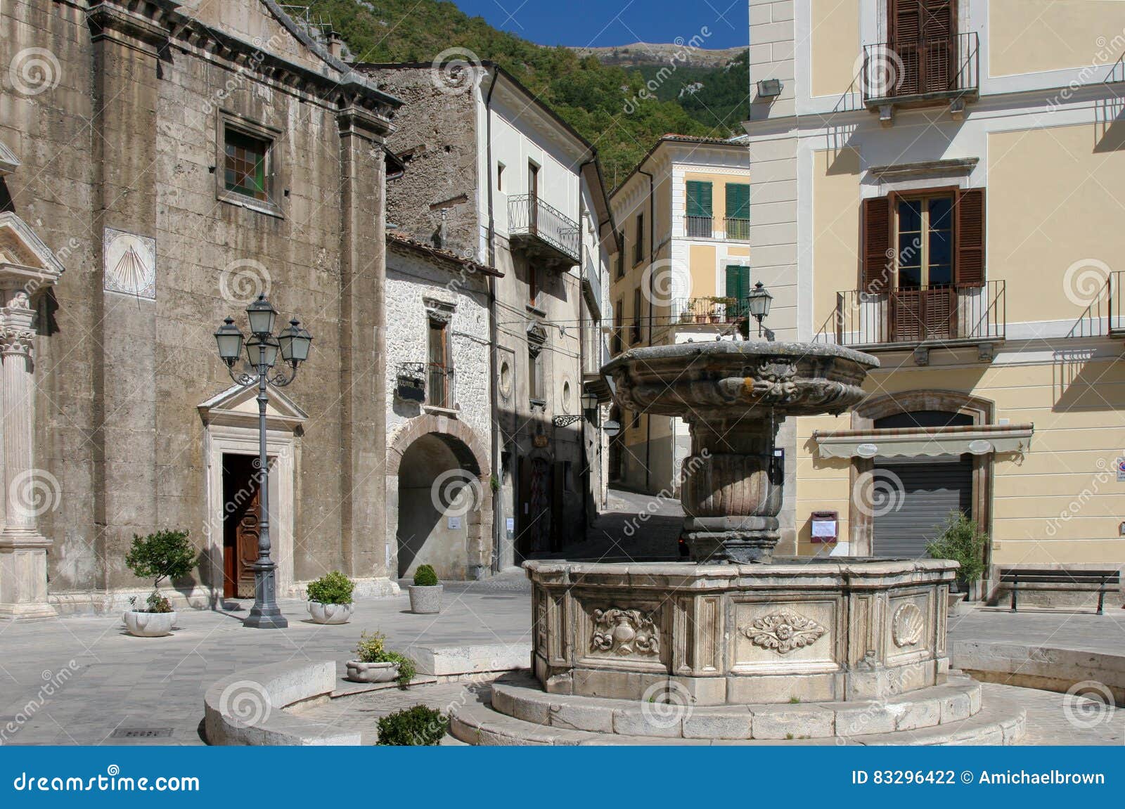 Pacentro, Italy stock photo. Image of hillside, abruzzo - 83296422