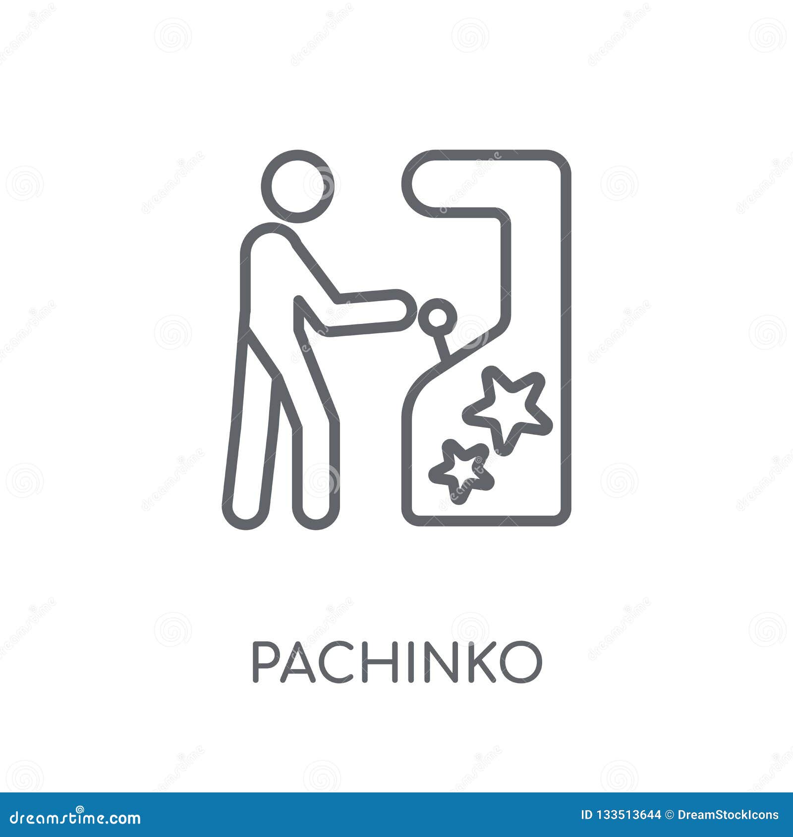 Pachinko Linear Icon. Modern Outline Pachinko Logo Concept on Wh Stock ...