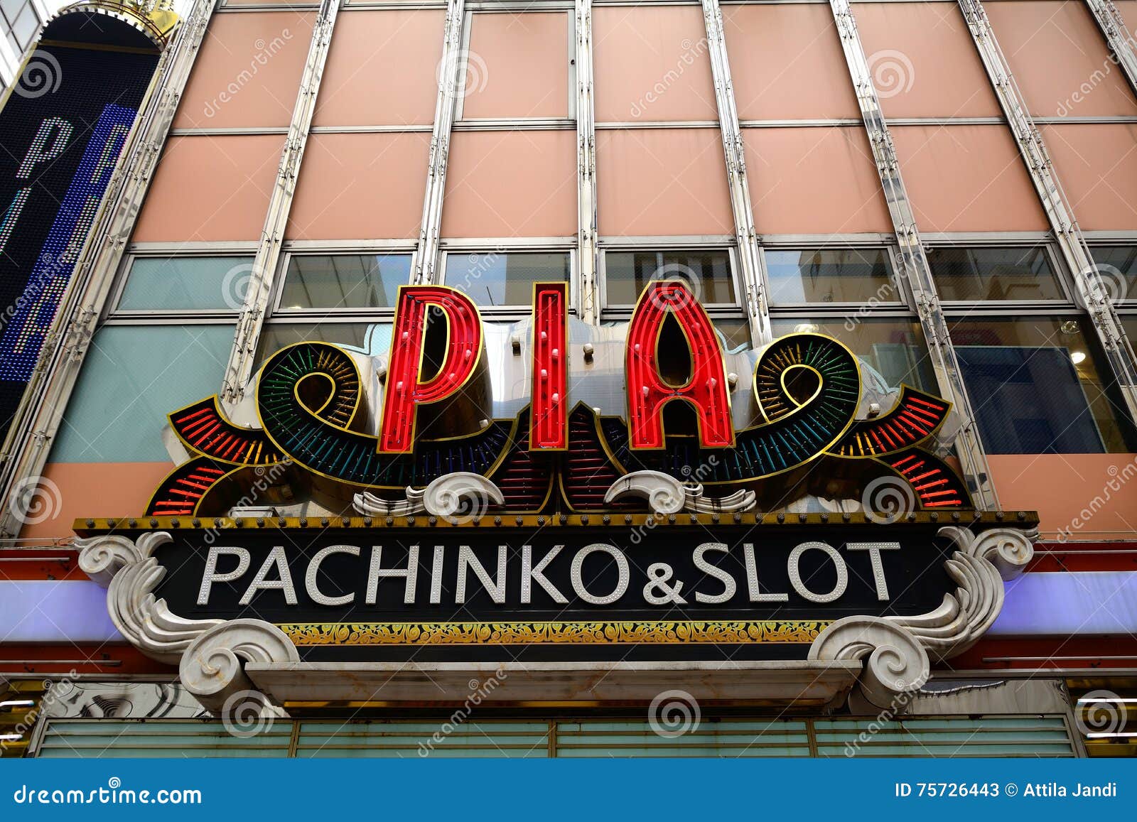 Pachinko, Tokyo, Japan editorial stock photo. Image of historic - 75726443
