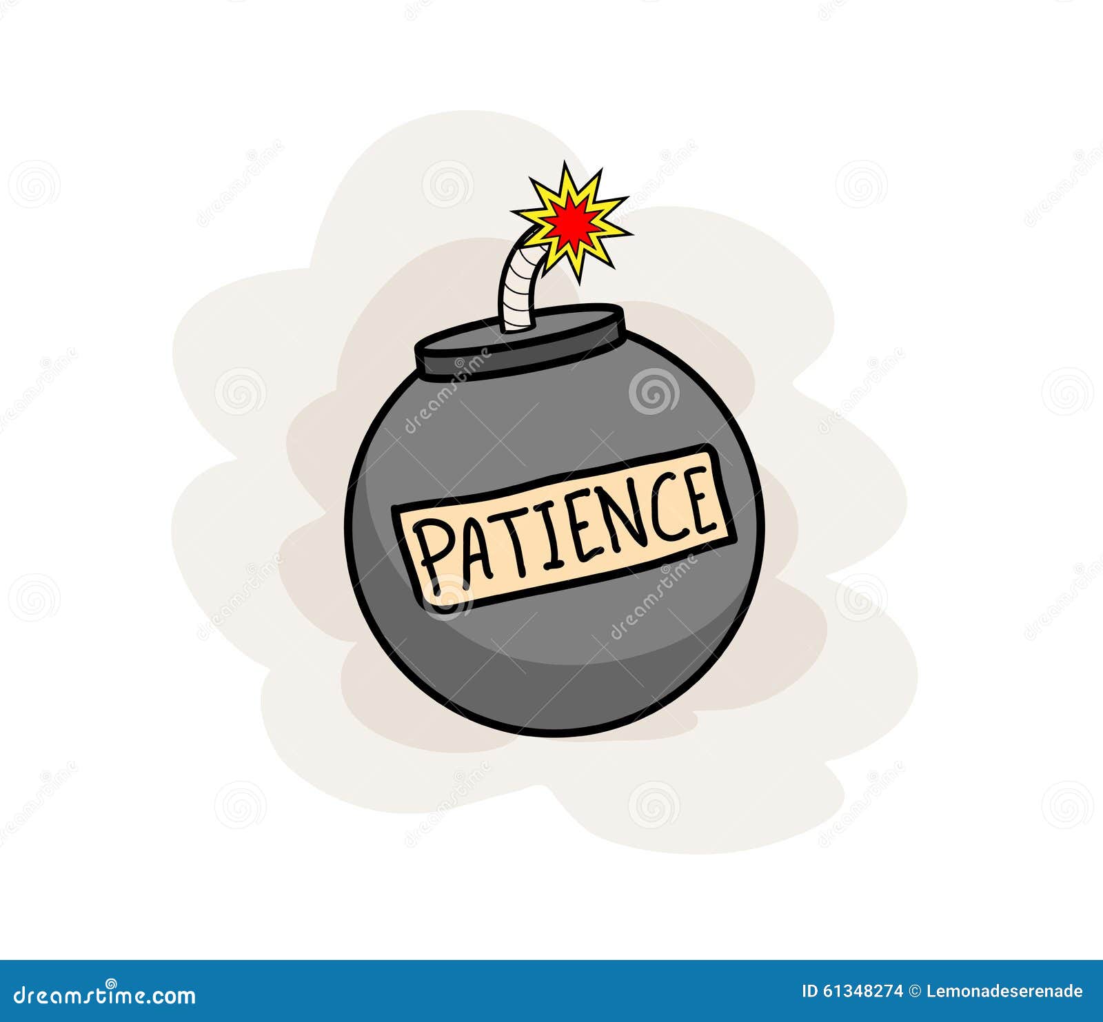 Paciencia ilustración del vector. Ilustración de plano - 61348274
