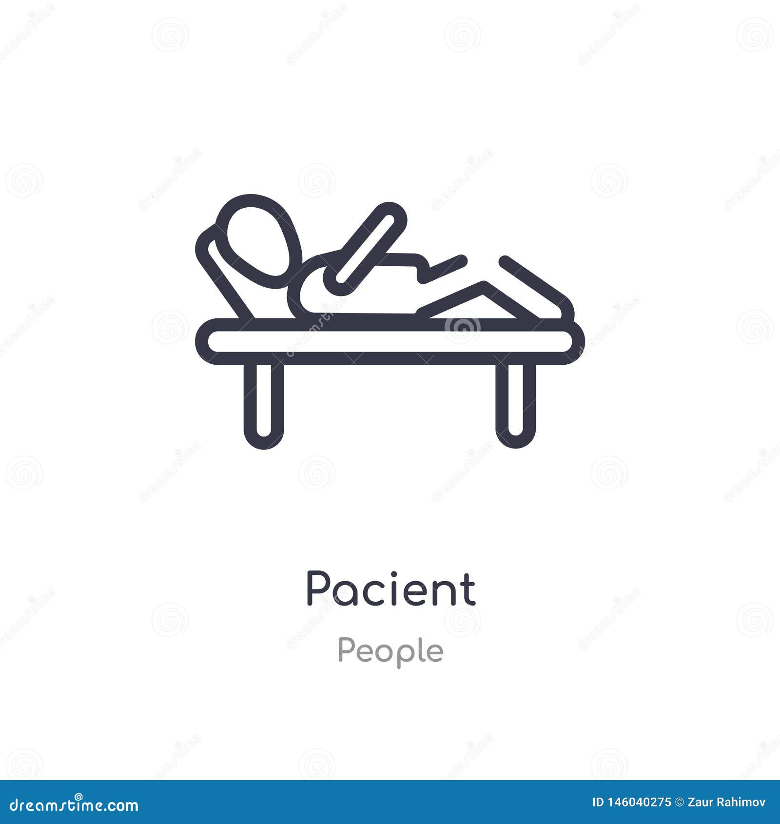 Pacient Icon On White Background. Simple Element Illustration From ...