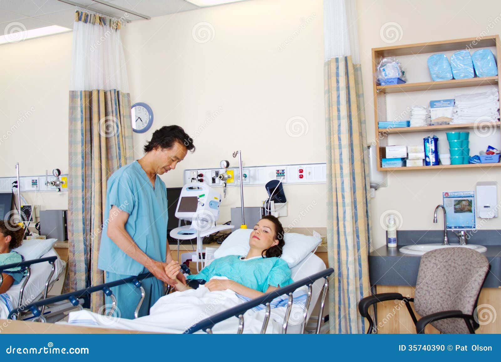 Paciente En Sitio De Recuperación Foto de archivo - Imagen de ...