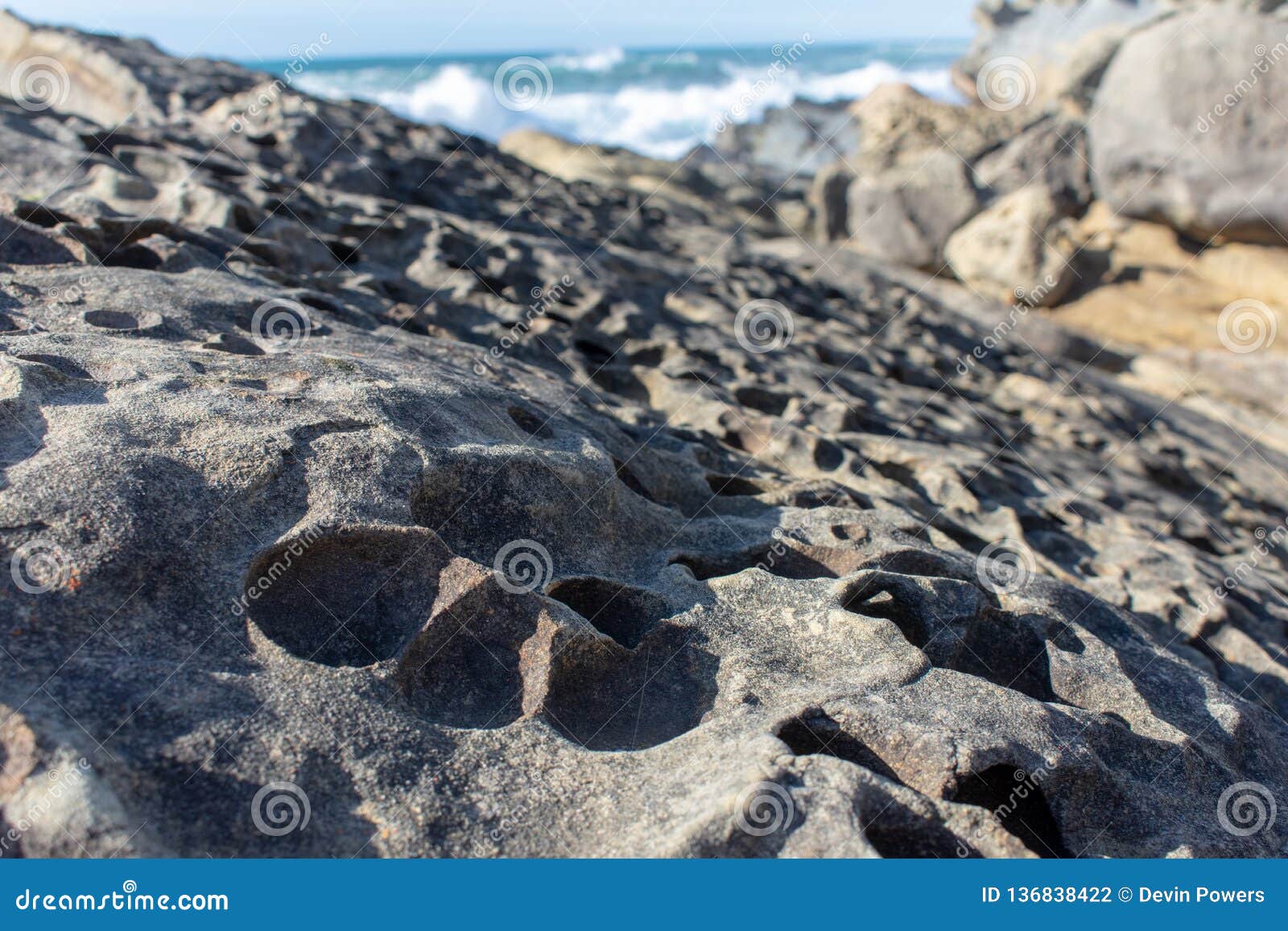 Eroded coastal rocks stock photo. Image of eroding, coast - 136838422