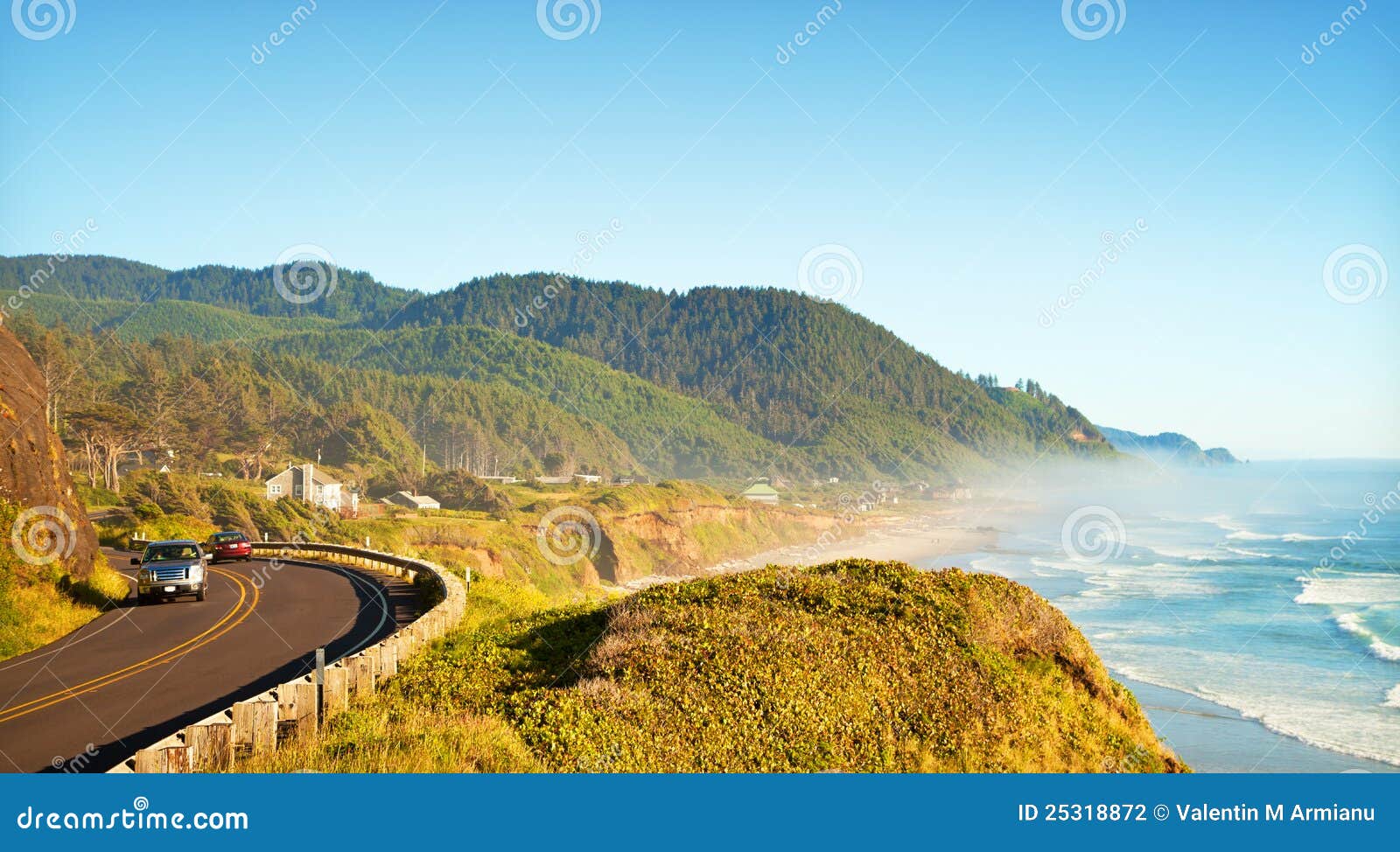 Pacific Coastline stock photo. Image of oregon, highway - 25318872