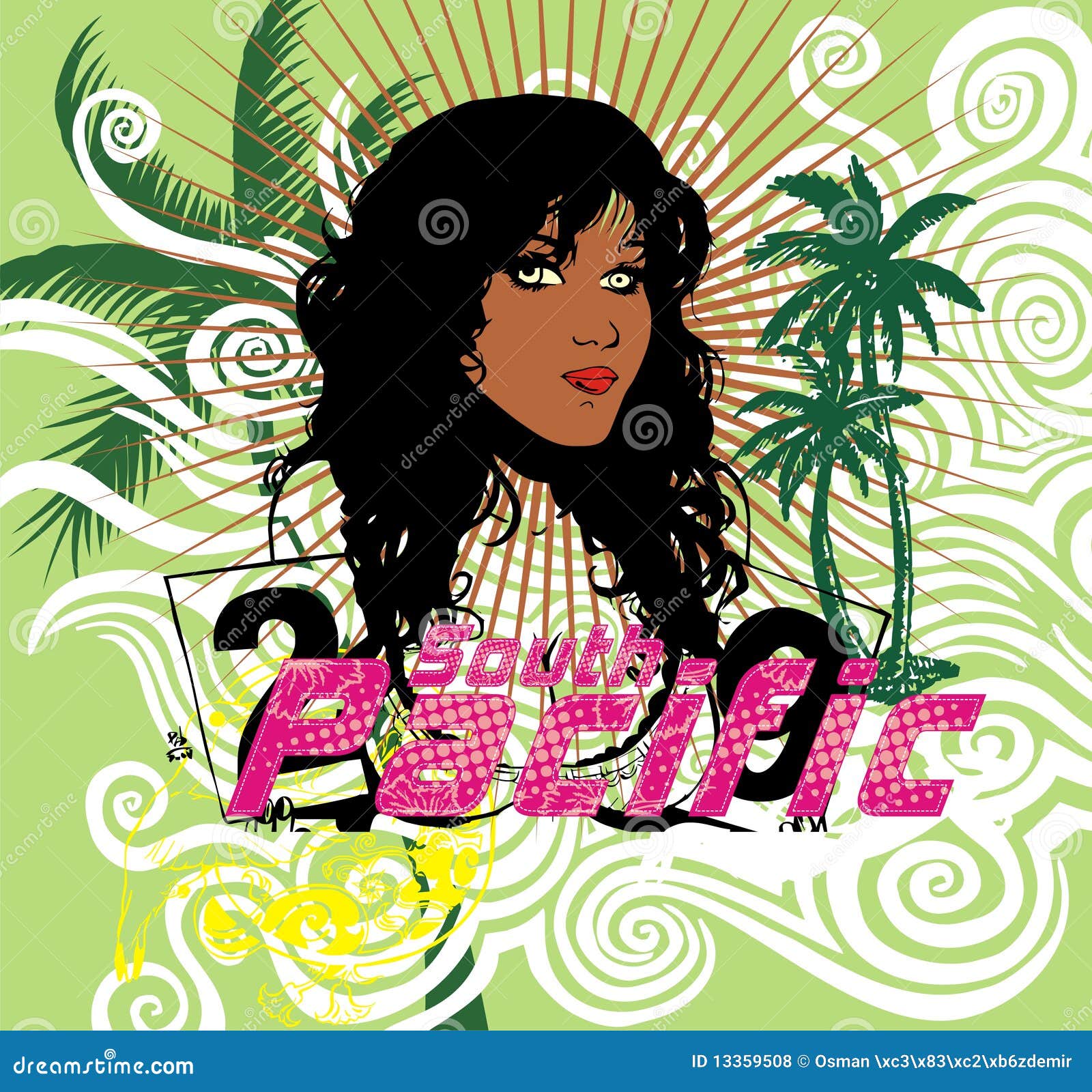 Pacific Girls Stock Illustrations – 35 Pacific Girls Stock ...