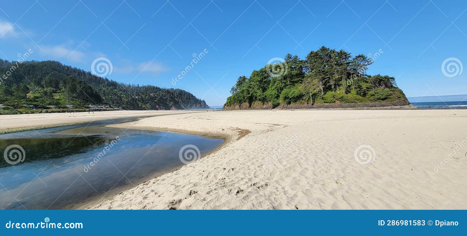Pacific Northwest Coast Beaches of Oregon Stock Image - Image of cape ...