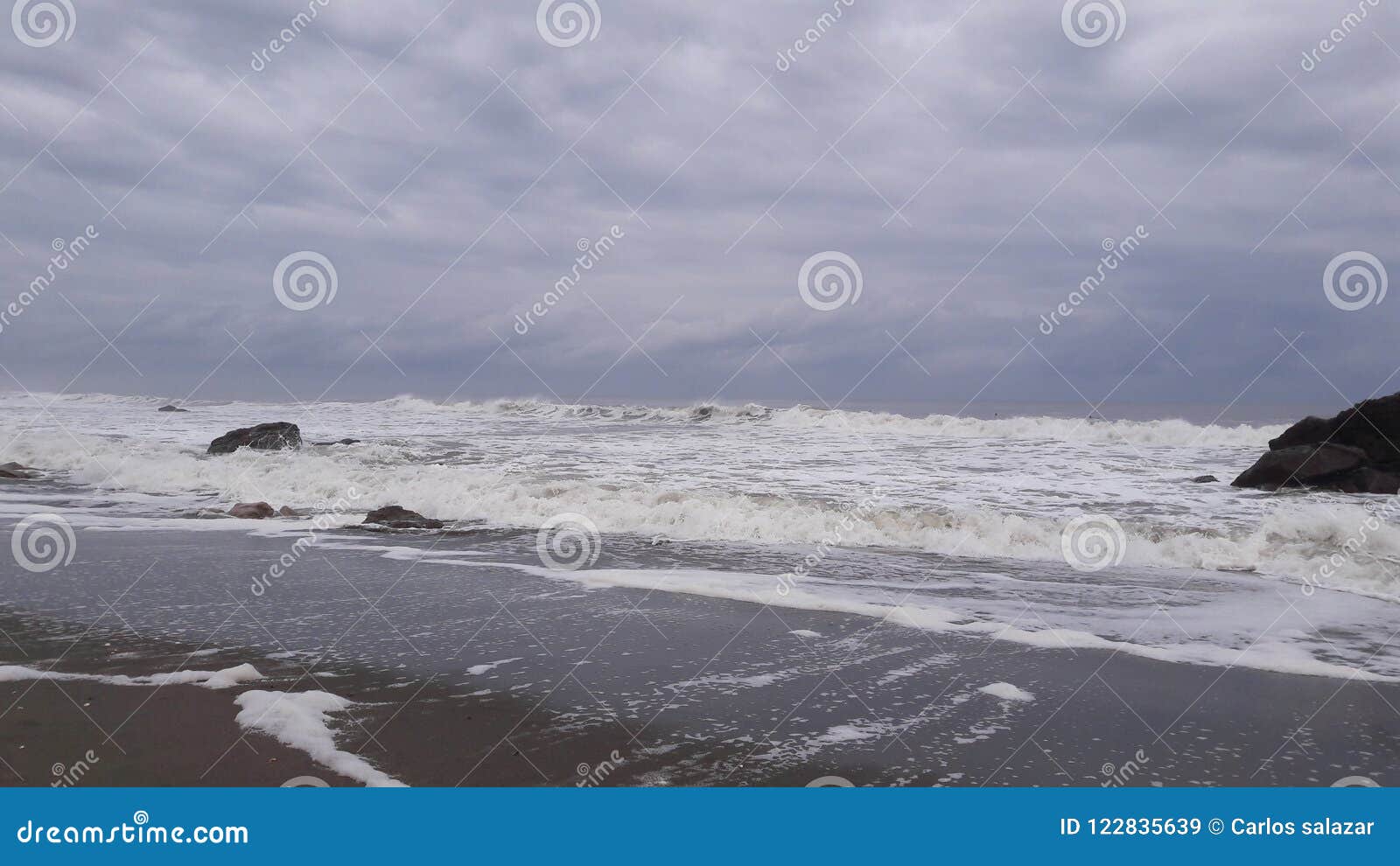 Ocean stock image. Image of rocks, blue, waves, ocean - 122835639