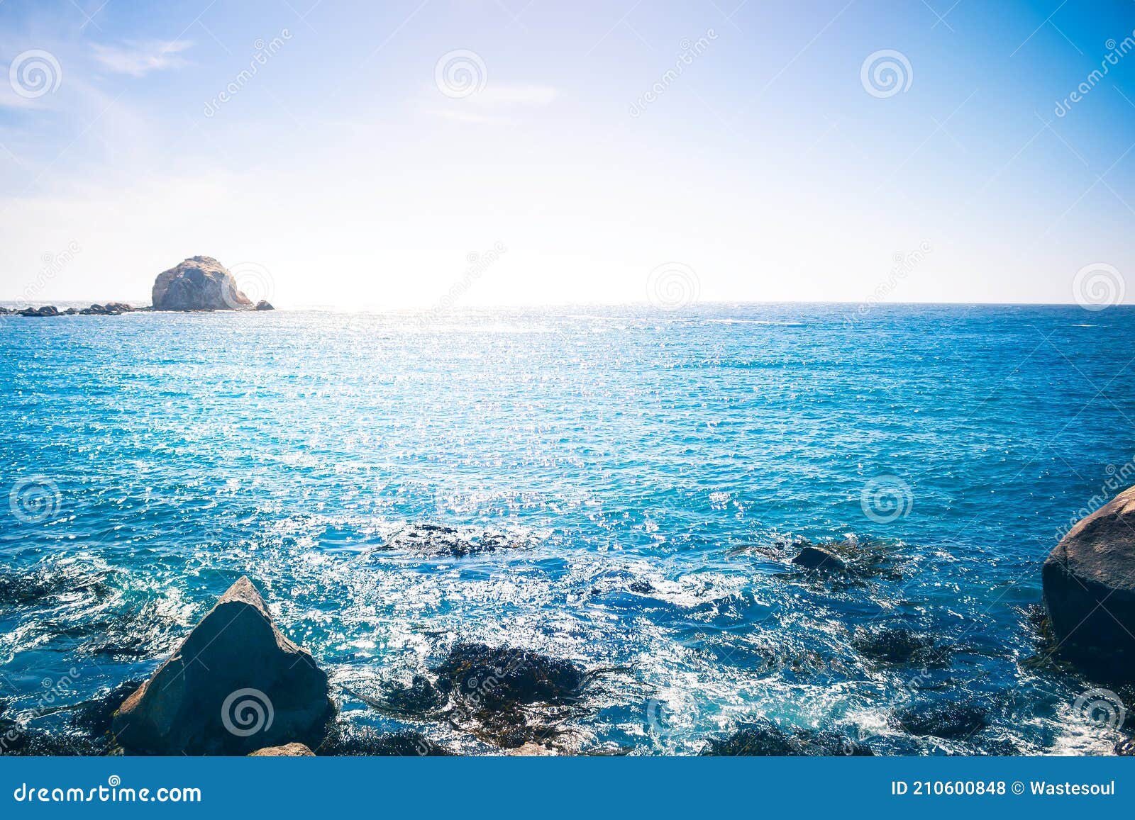 Pacific ocean in Chile stock photo. Image of clean, aqua - 210600848