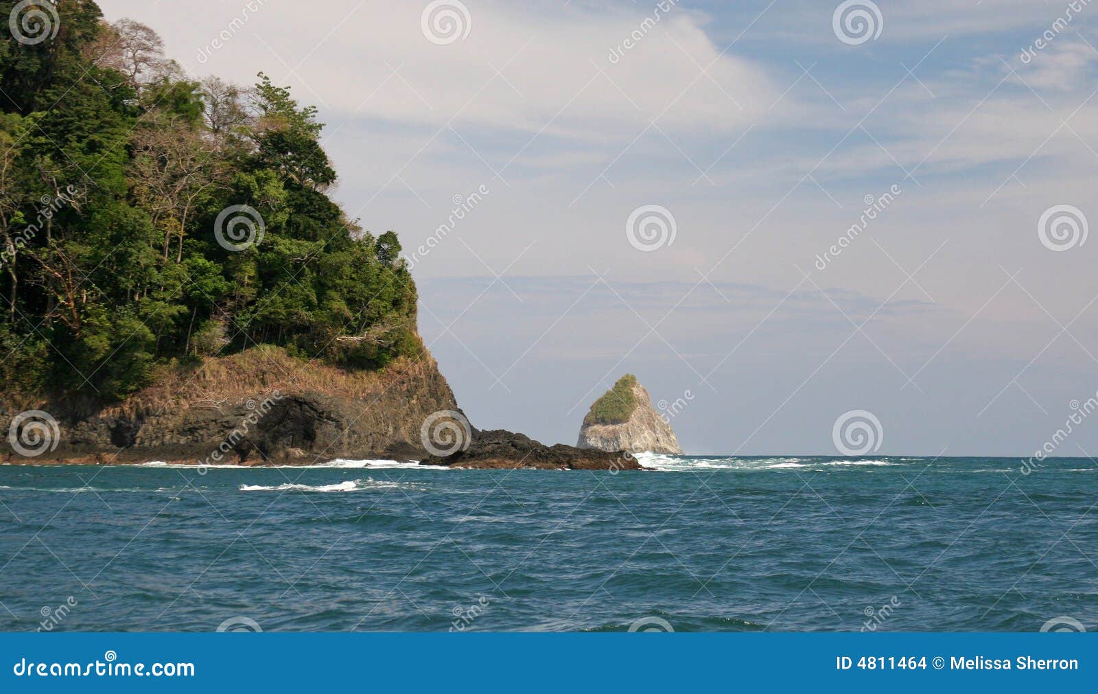 Pacific Ocean and Coast Line Stock Photo - Image of central, forest ...