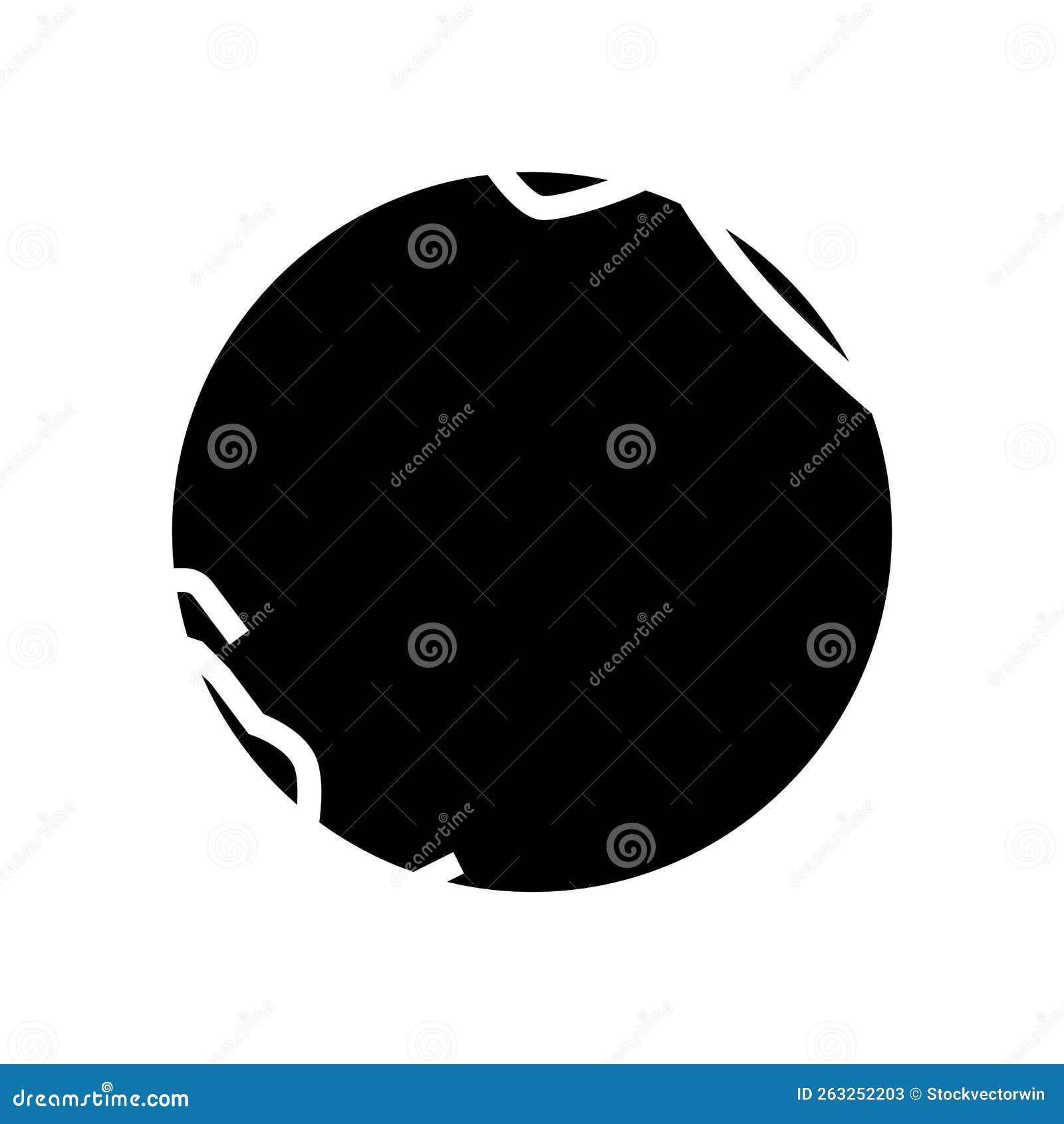 Pacific Ocean Map Glyph Icon Vector Illustration Stock Vector ...