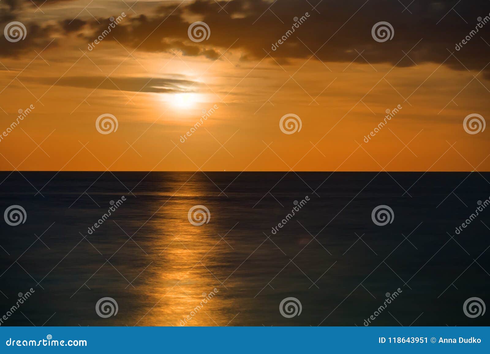 Pacific Ocean in the Night during Full Moon Stock Image - Image of ...