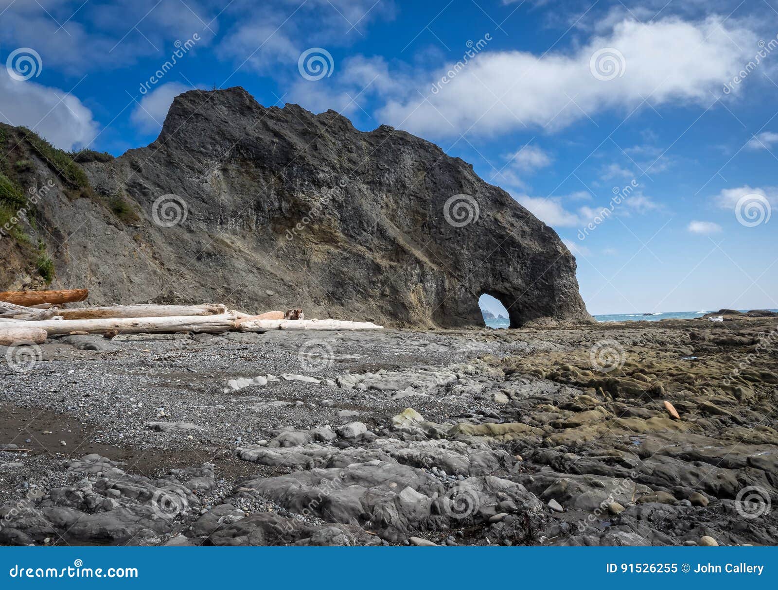 Pacific Ocean Northern Washington State Stock Image - Image of pacific ...