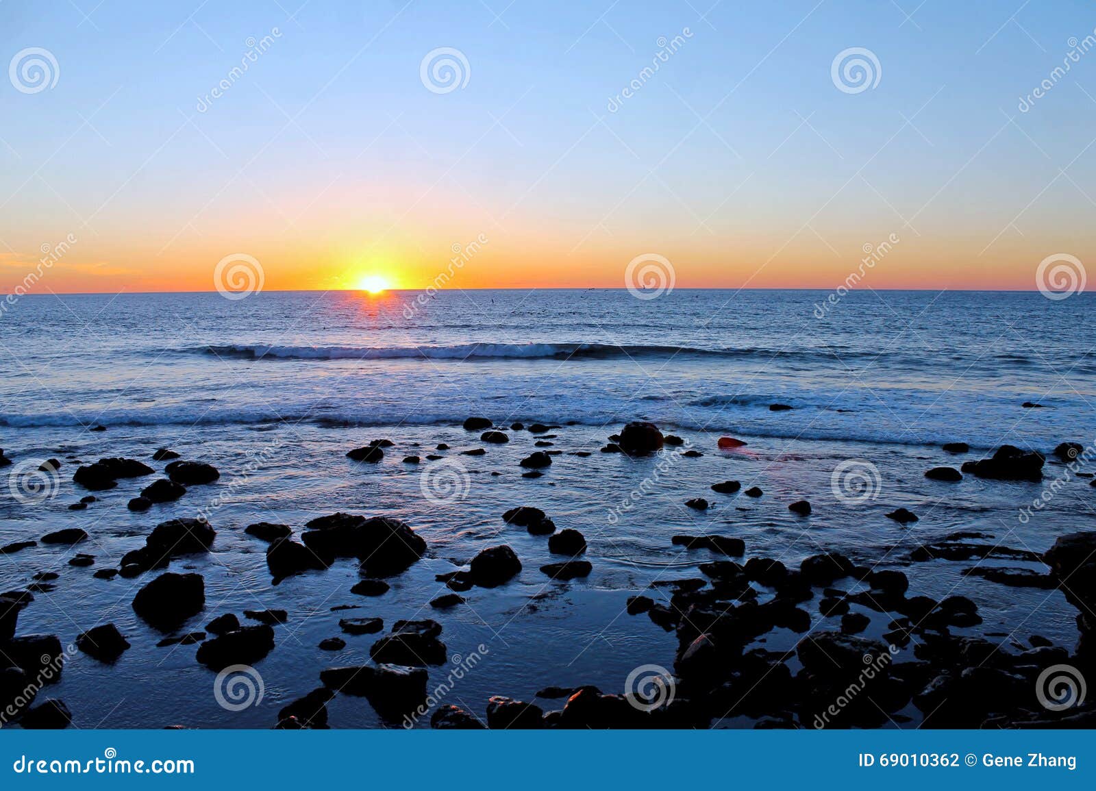 Pacific Ocean Sunset stock photo. Image of diego, colorful - 69010362