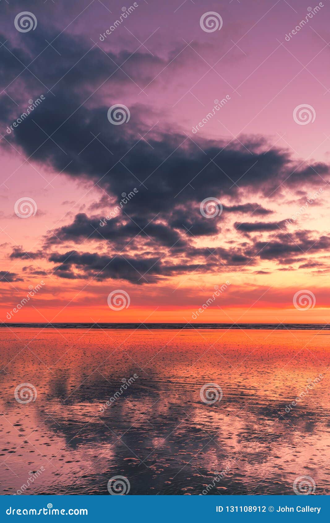 Pacific Ocean Sunset Washington State Stock Photo - Image of backdrop ...