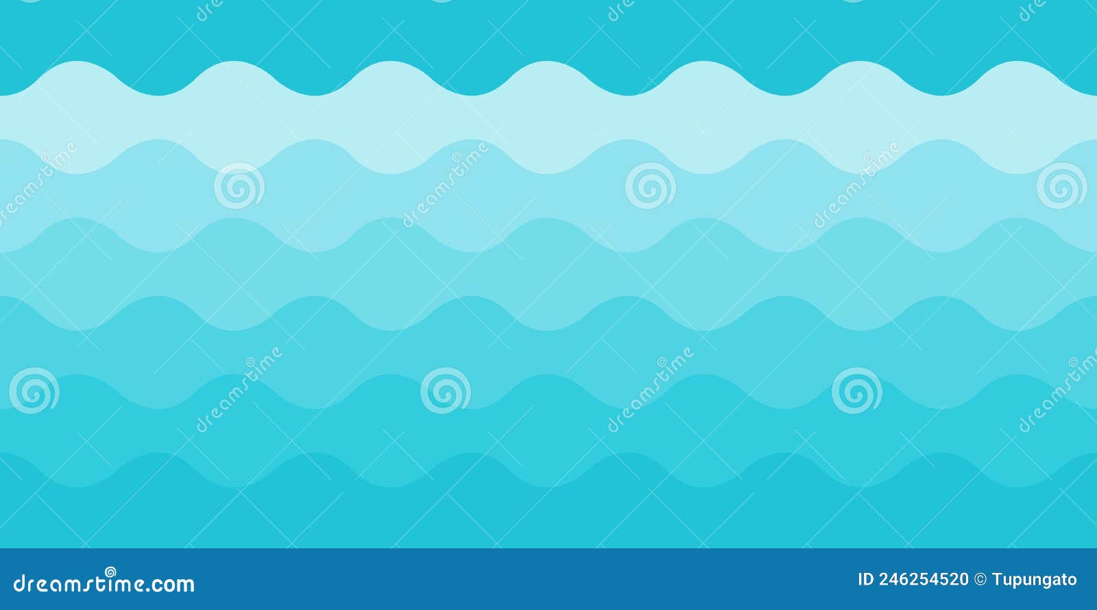 Pacific Ocean Waves Pattern Stock Vector - Illustration of vector ...