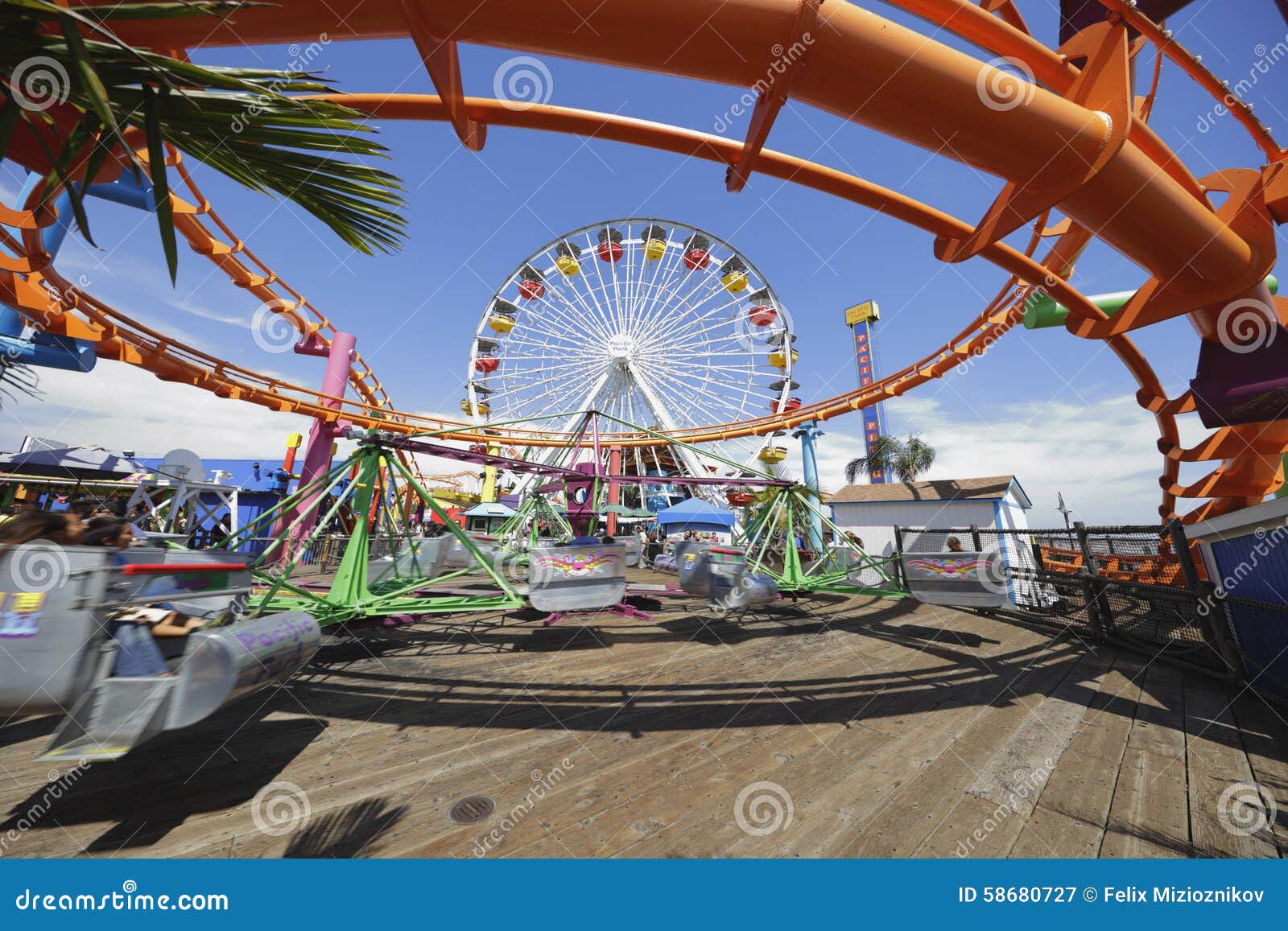 Pacific Park Santa Monica editorial photography. Image of park - 58680727
