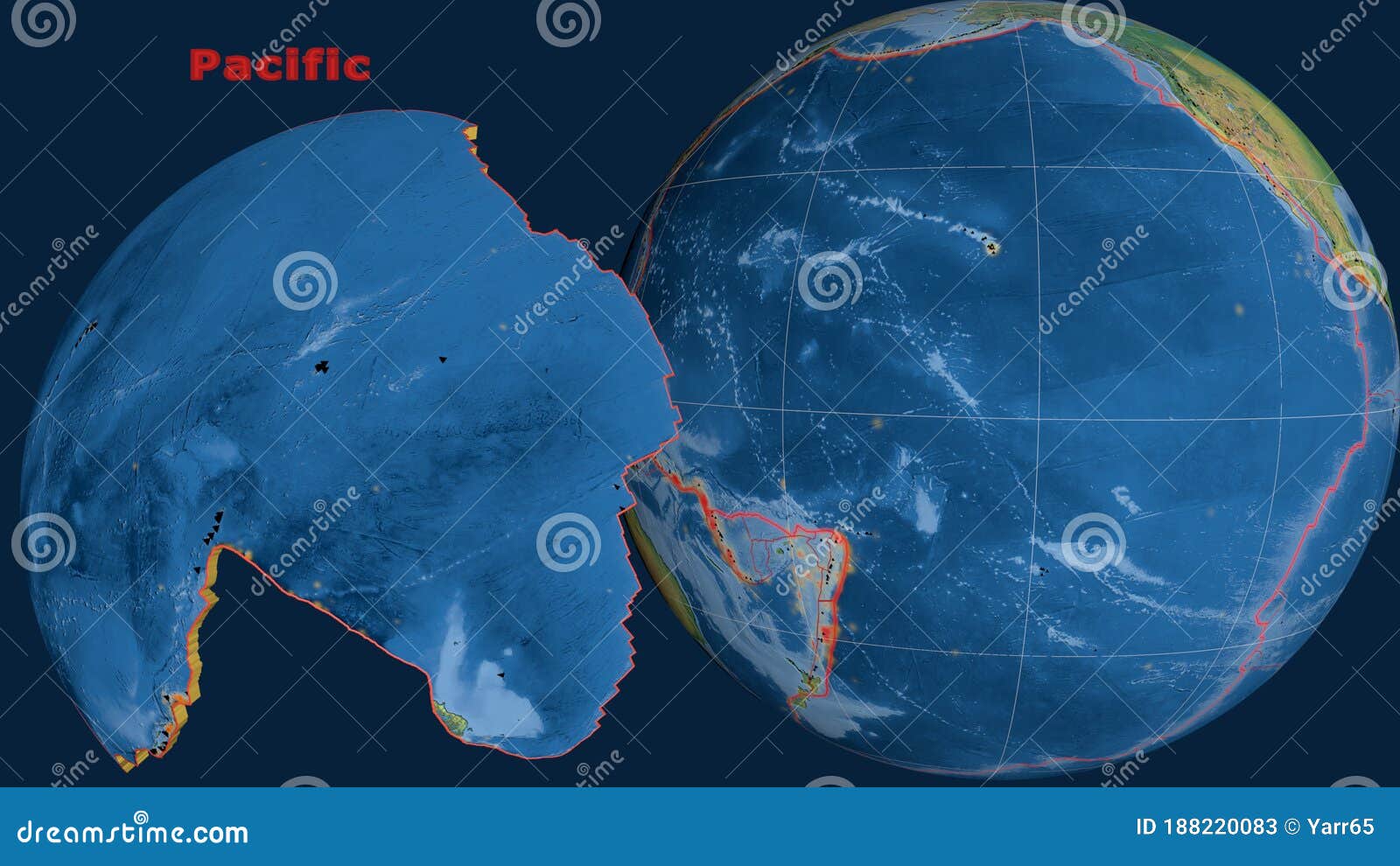 Pacific Plate Described and Presented - Natural Earth Stock ...