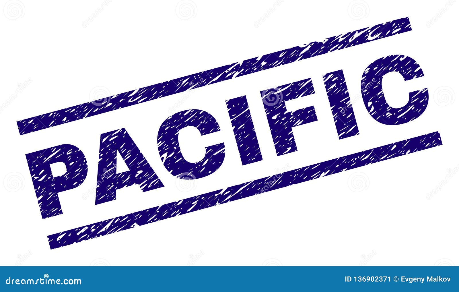 Scratched Textured PACIFIC Stamp Seal Stock Vector - Illustration of ...