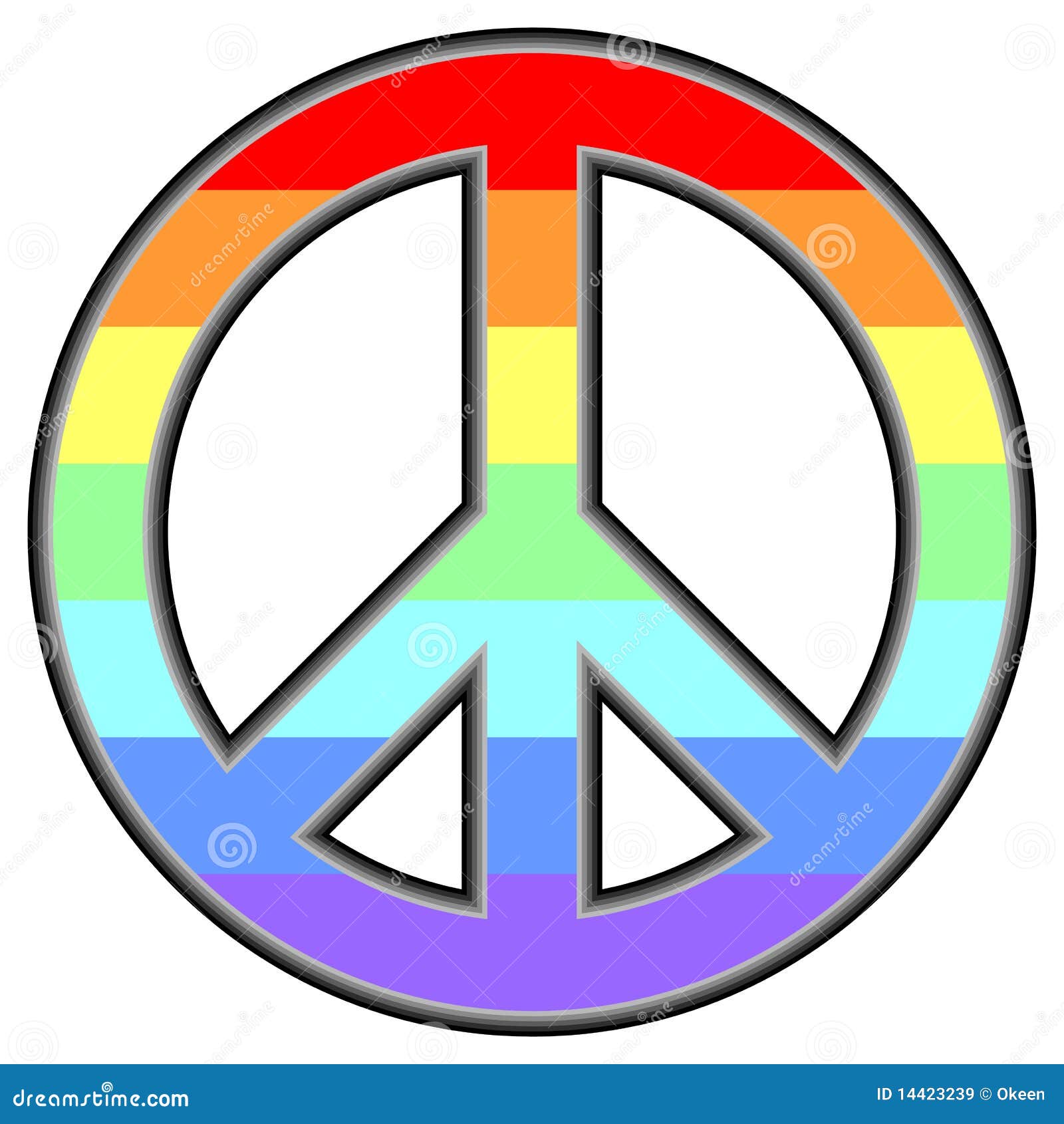 Pacific Symbol stock vector. Illustration of rainbow - 14423239