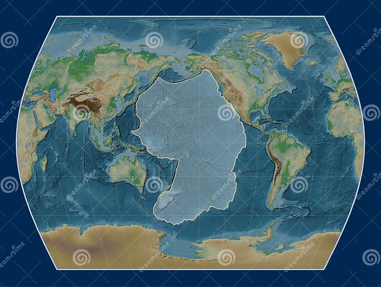 Pacific Tectonic Plate. Physical. Times. Stock Illustration ...