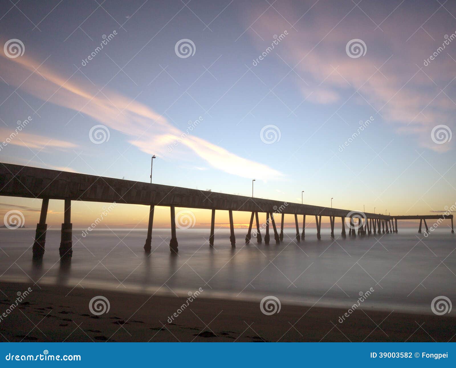 Pacifica Pier at Sunset stock photo. Image of ocean, beach - 39003582