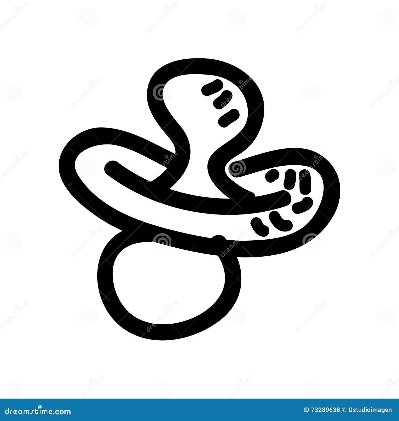 Pacifier Baby Drawing Isolated Icon Design Stock Illustration ...