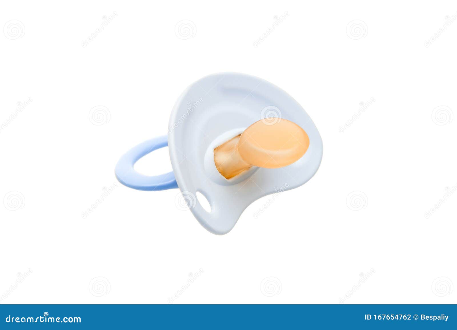 A Pacifier with a Bite for Babies Made of Soft Silicone. Stock Photo ...