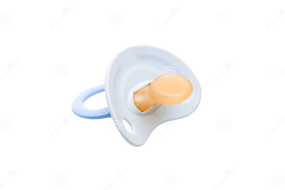 A Pacifier with a Bite for Babies Made of Soft Silicone. Stock Photo ...