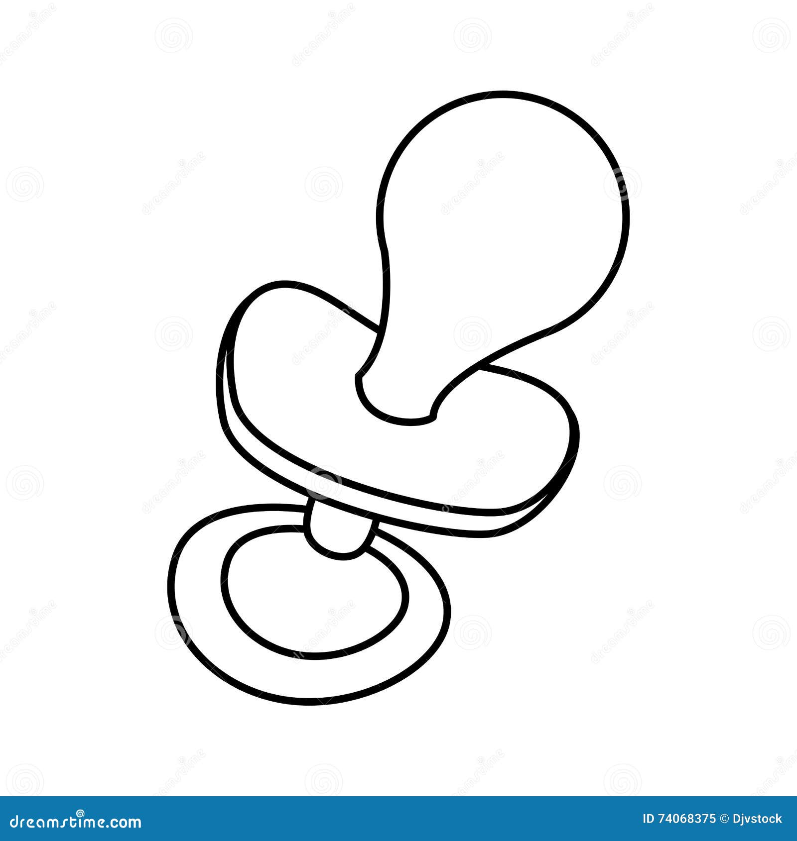 Pacifier Icon. Baby Concept. Vector Graphic Stock Illustration ...