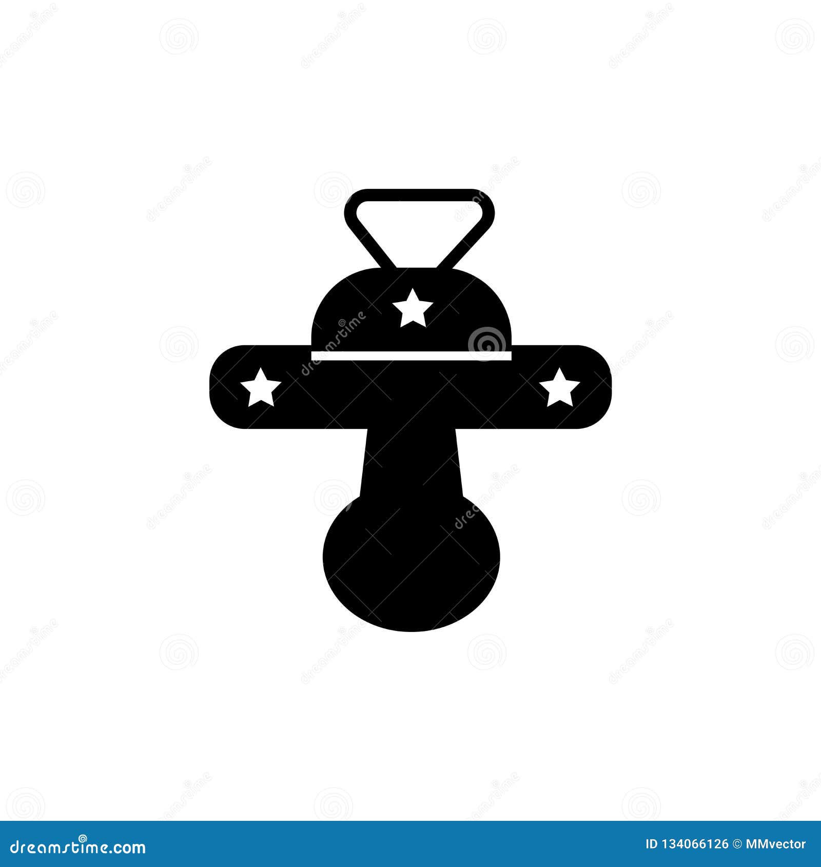 Pacifier Icon Vector Sign and Symbol Isolated on White Background ...