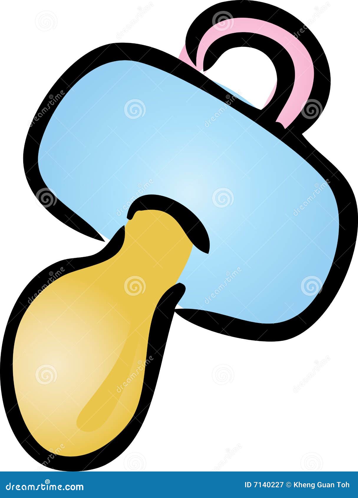 Pacifier illustration stock vector. Illustration of sketch - 7140227