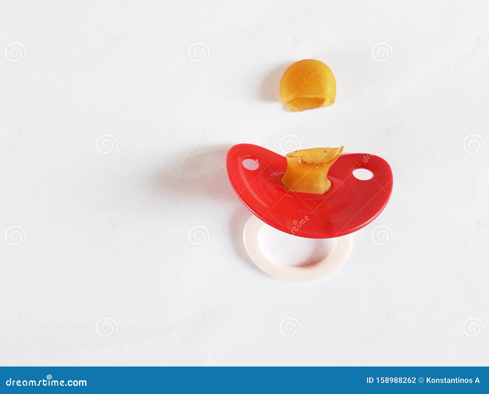 Pacifier Isolated Blue for Background Stock Photo - Image of baby, care ...