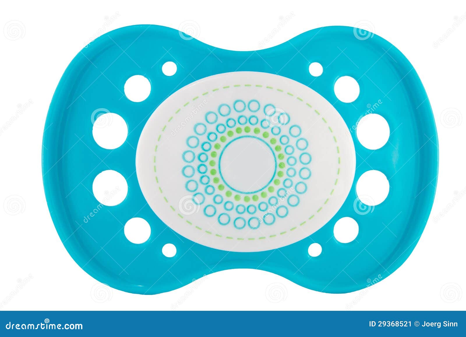 Pacifier isolated on white stock image. Image of green - 29368521