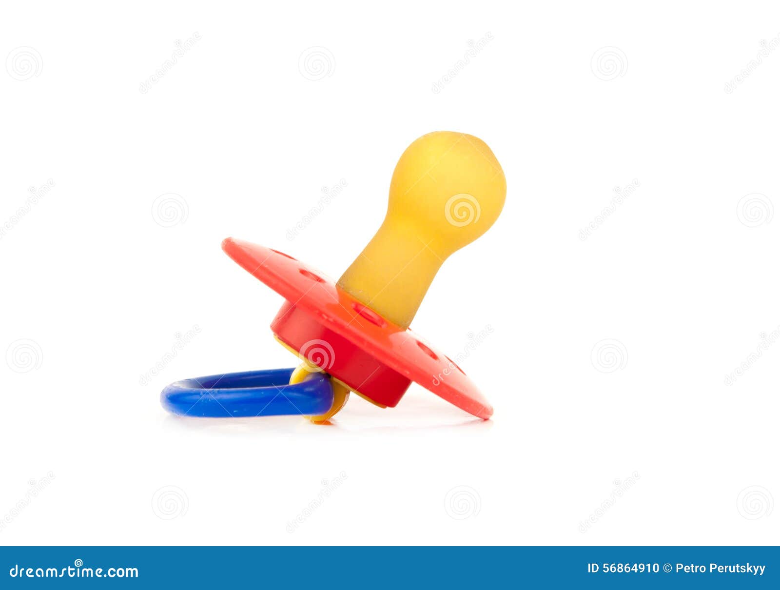 Pacifier isolated stock photo. Image of soft, suck, rubber - 56864910