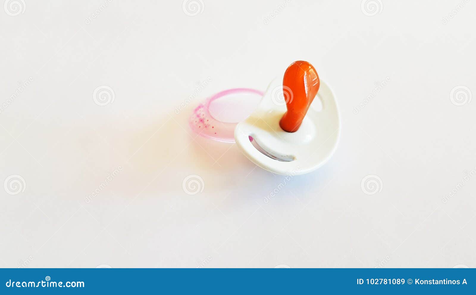 Pacifier Red Pink Color Space Stock Image - Image of girl, color: 102781089