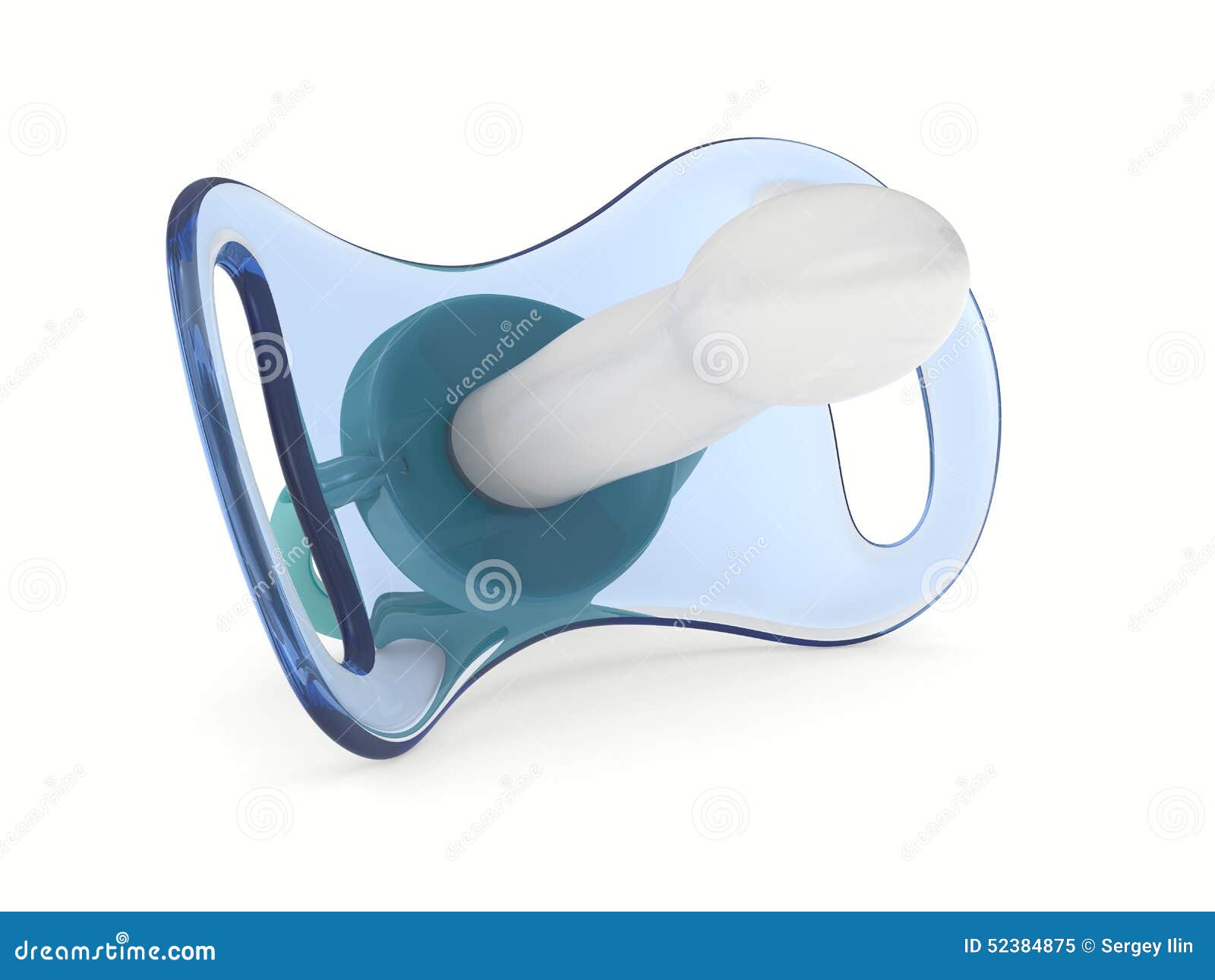 Pacifier on White Background Stock Illustration - Illustration of ...