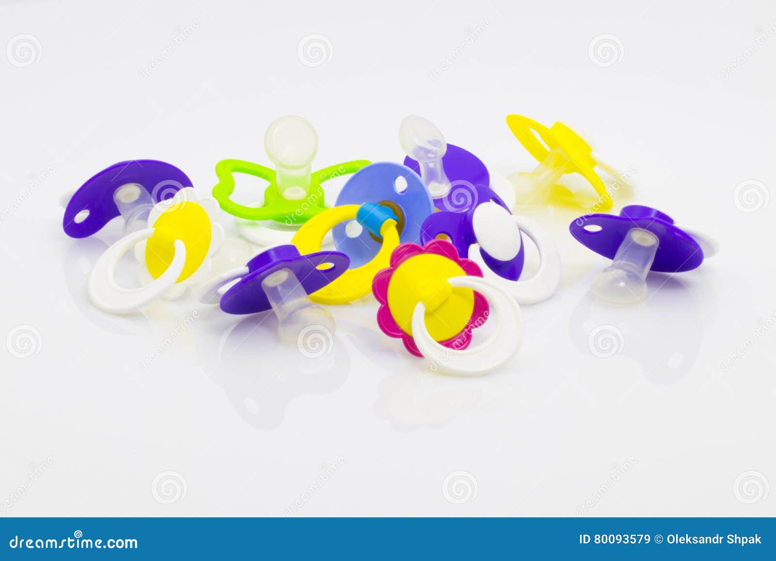 Pacifiers for Girls and Boys Stock Image - Image of plastic ...