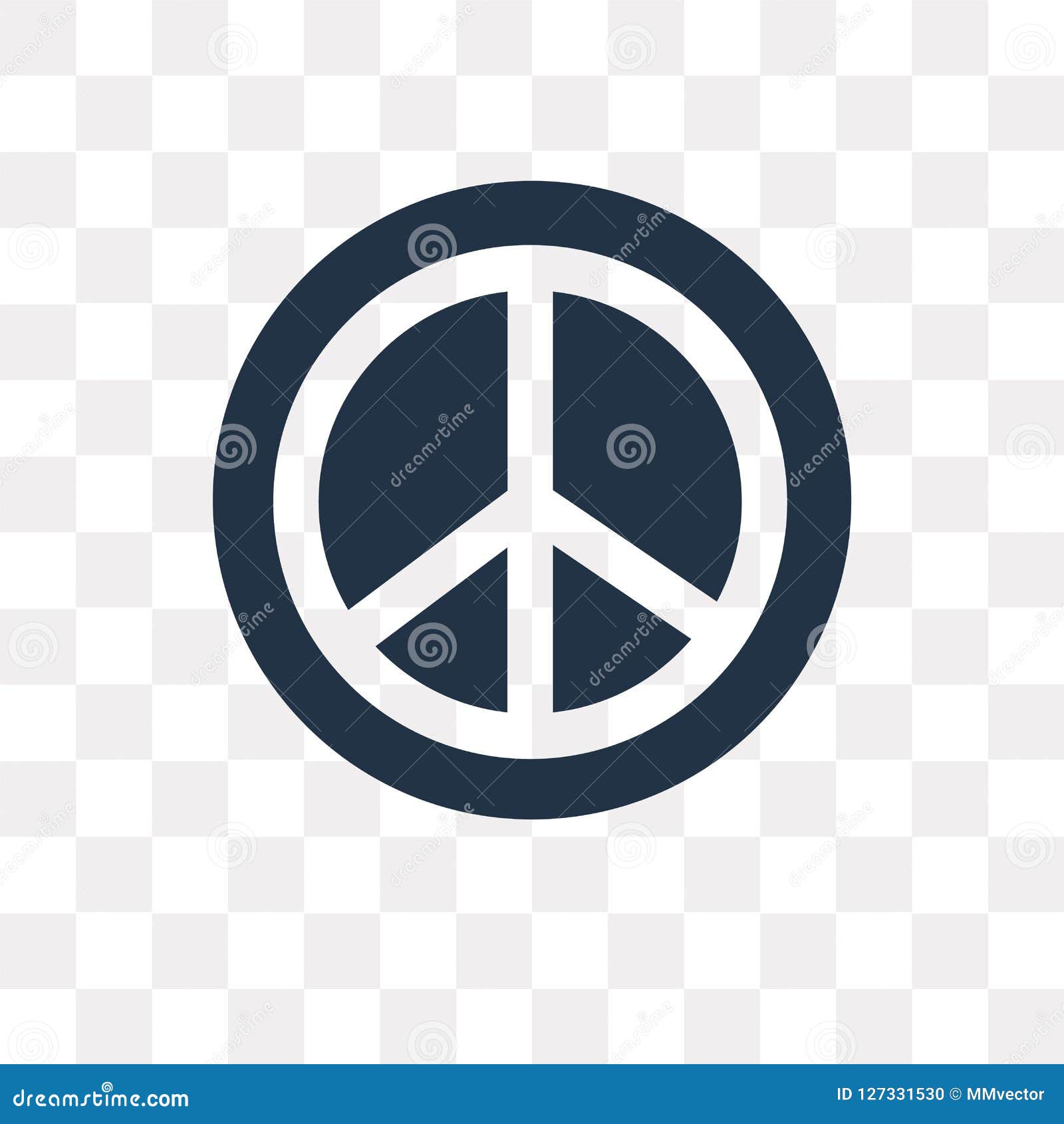 Pacifism Vector Icon Isolated on Transparent Background, Pacifism ...