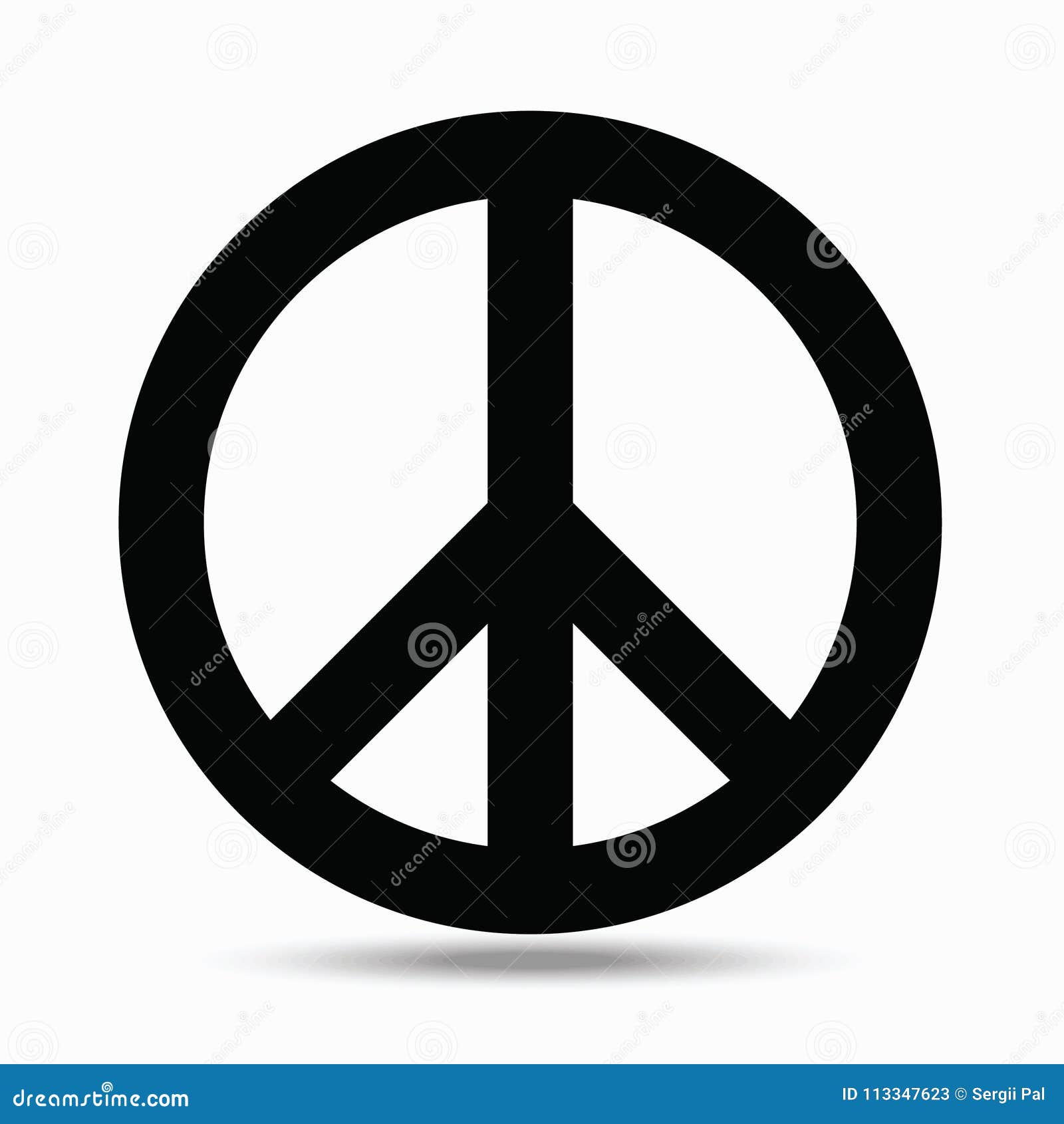 Pacifisme De Symboles Empreinte Digitale Illustration de Vecteur ...