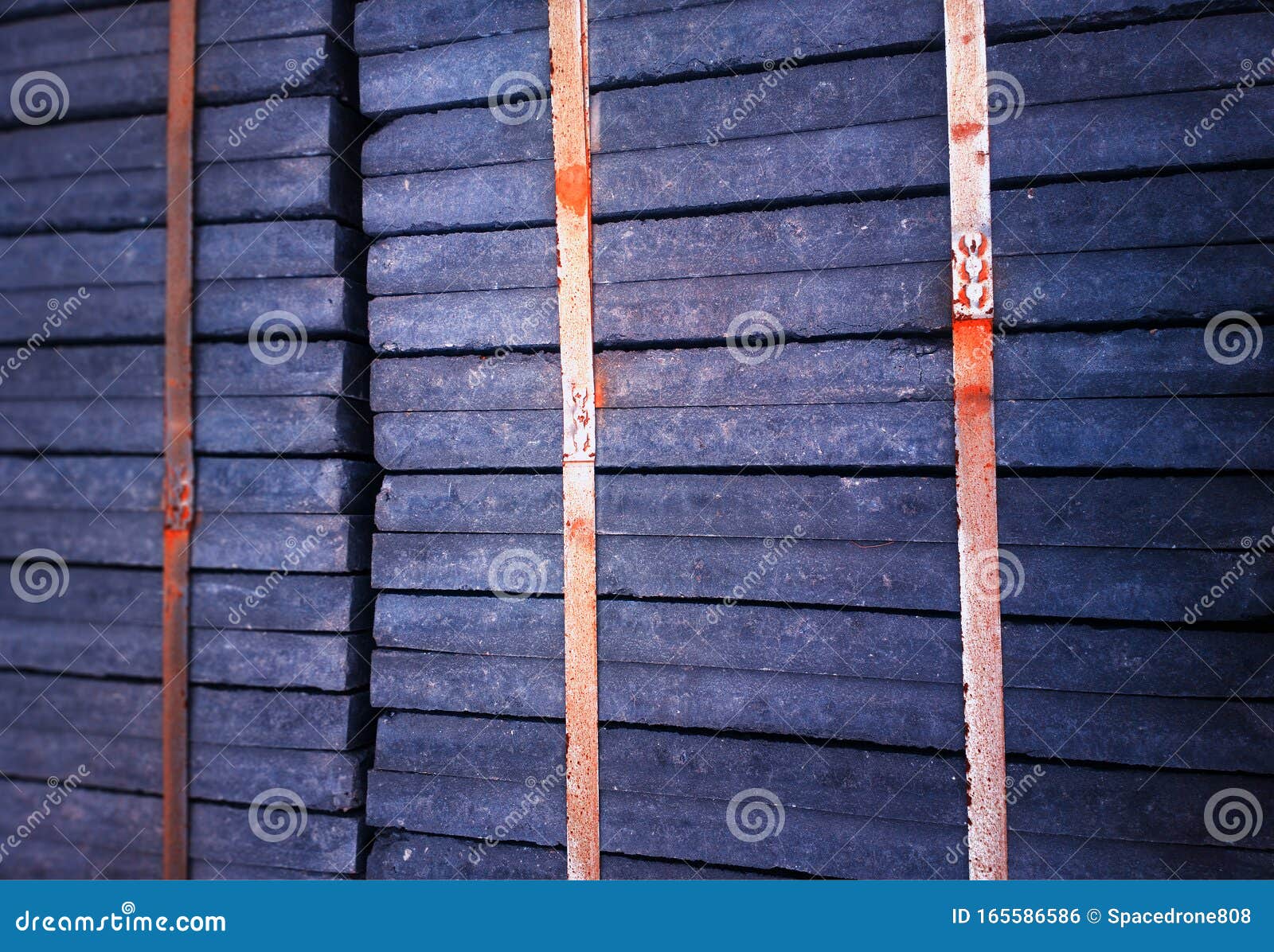 Pack of Asphalt Blocks for Street Pavement Background Stock Photo ...