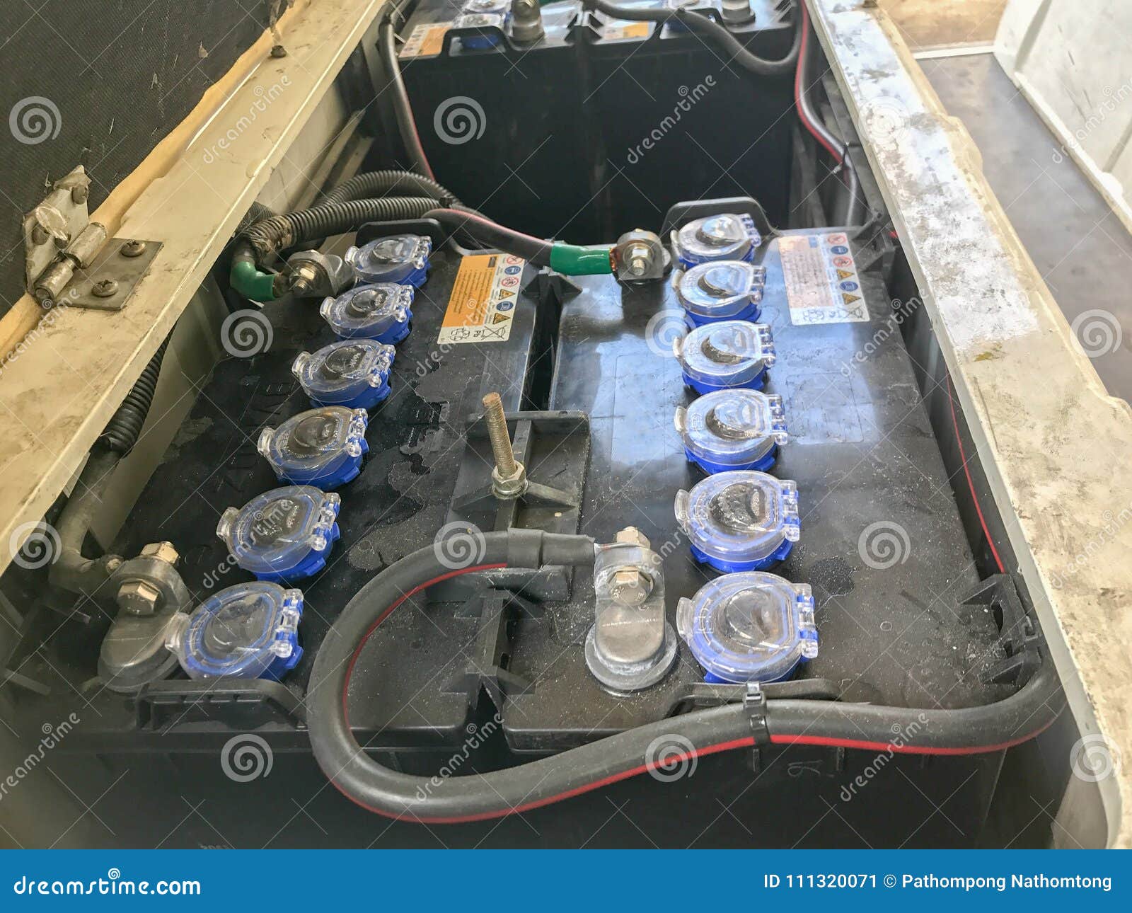 Pack of Battery in Electronic Car Stock Image - Image of black ...