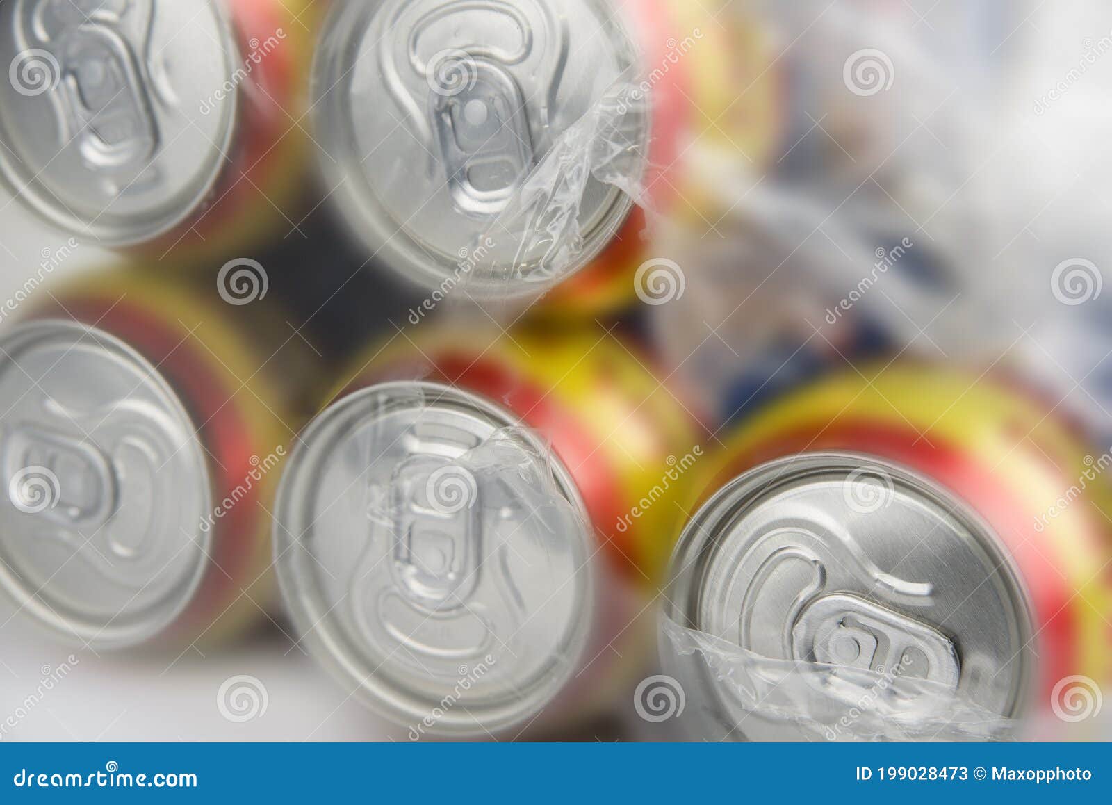 Pack of a Beer Can. Alcohol Drink Stock Image - Image of metal, shiny ...