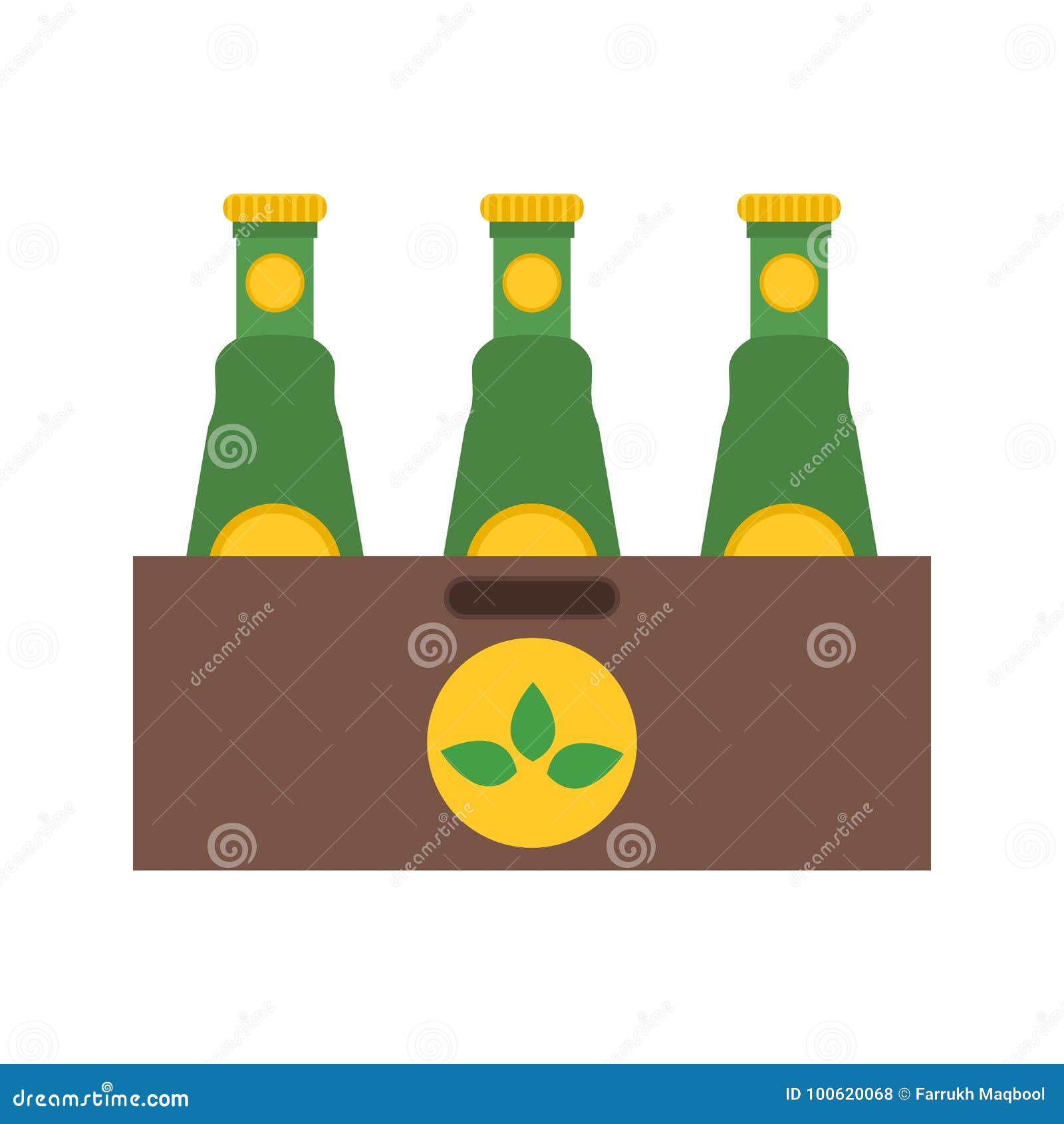 Pack of Beers stock vector. Illustration of pack, design - 100620068