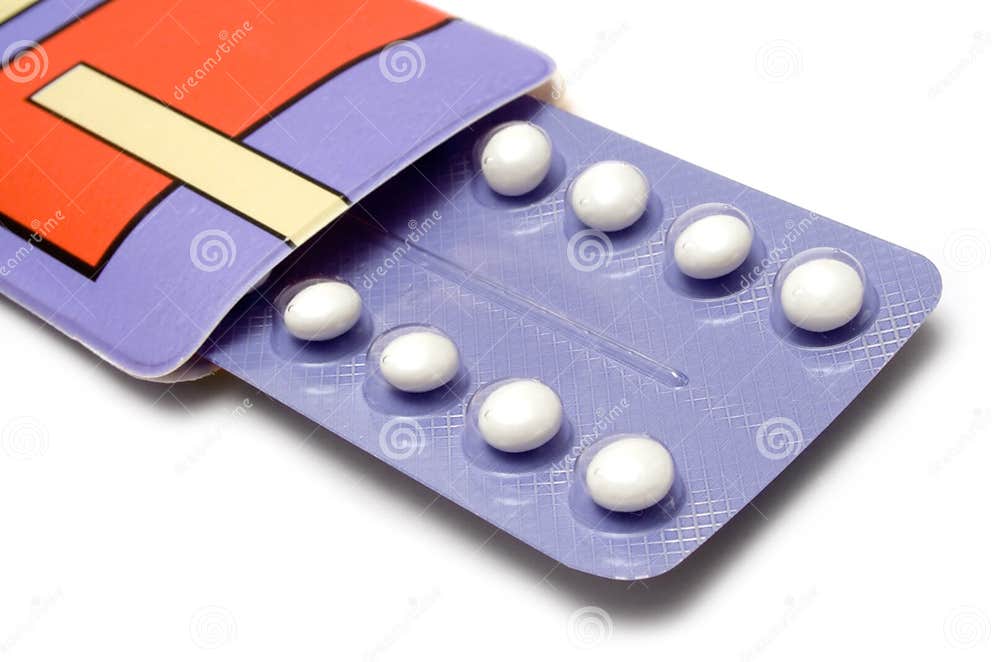 Pack of Birth Control Pills (Close View) Stock Image - Image of care ...