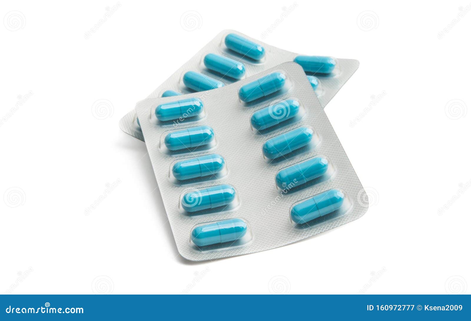 Pack of Blue Capsules Isolated Stock Image - Image of alcohol, lager ...