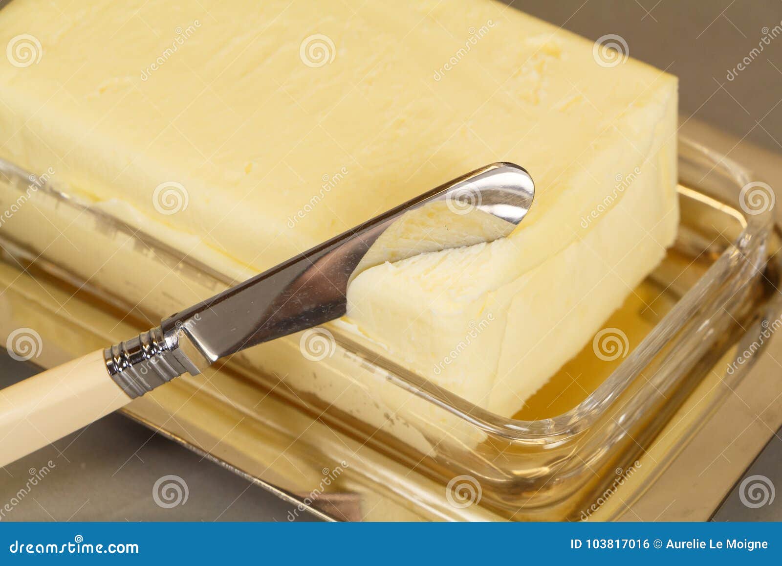 Pack of Butter in a Butter Dish Stock Photo - Image of cholesterol ...