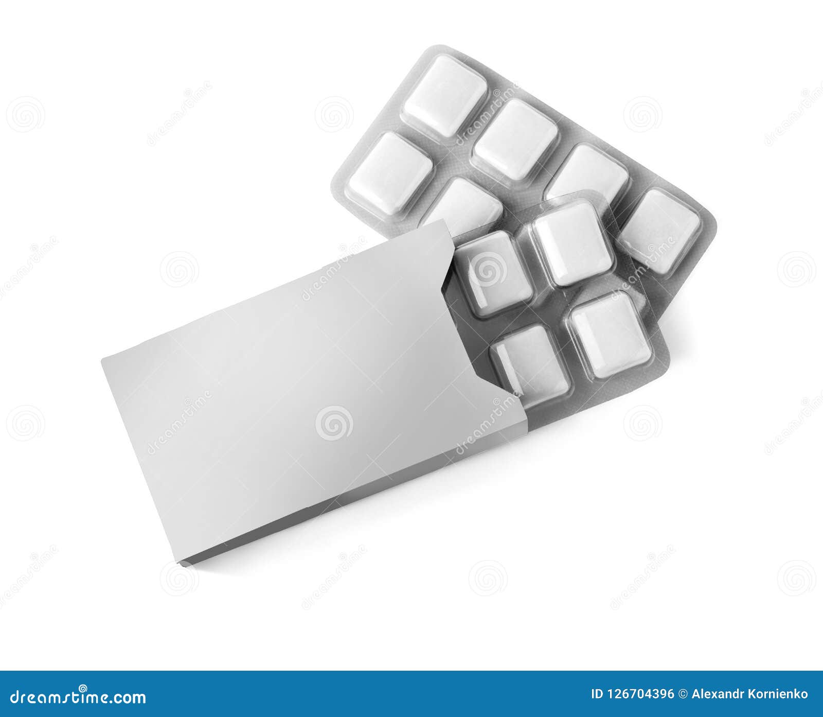 Pack of Chewing Gum Isolated Stock Photo - Image of plastic, sweet ...