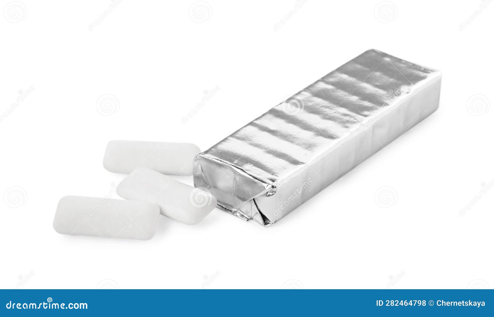 Pack with Chewing Gums on White Stock Photo - Image of object, chewy ...