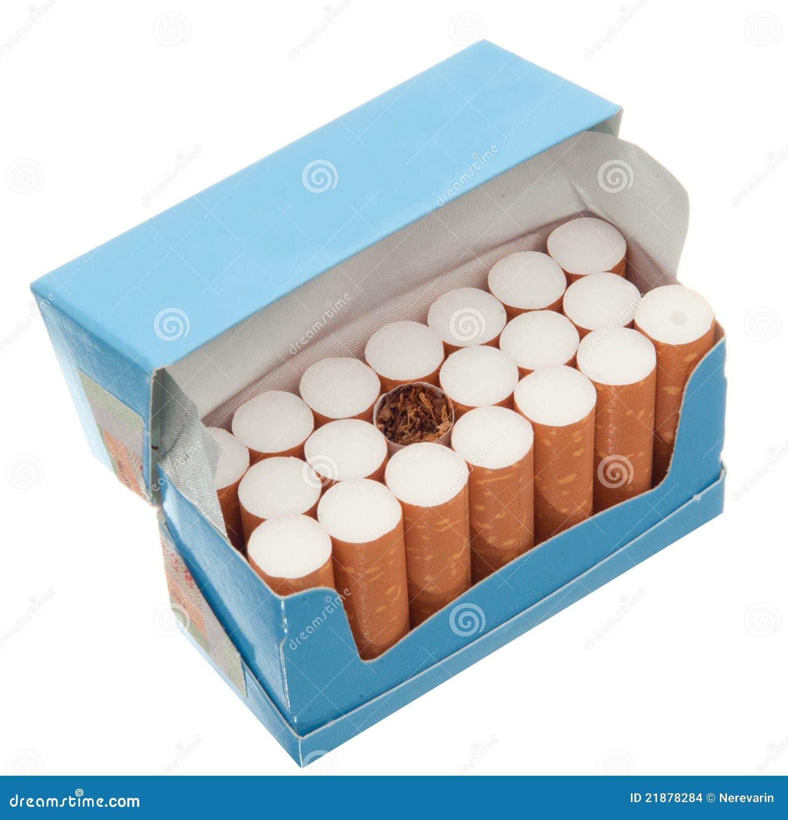 Pack of cigarettes stock photo. Image of addiction, health - 21878284
