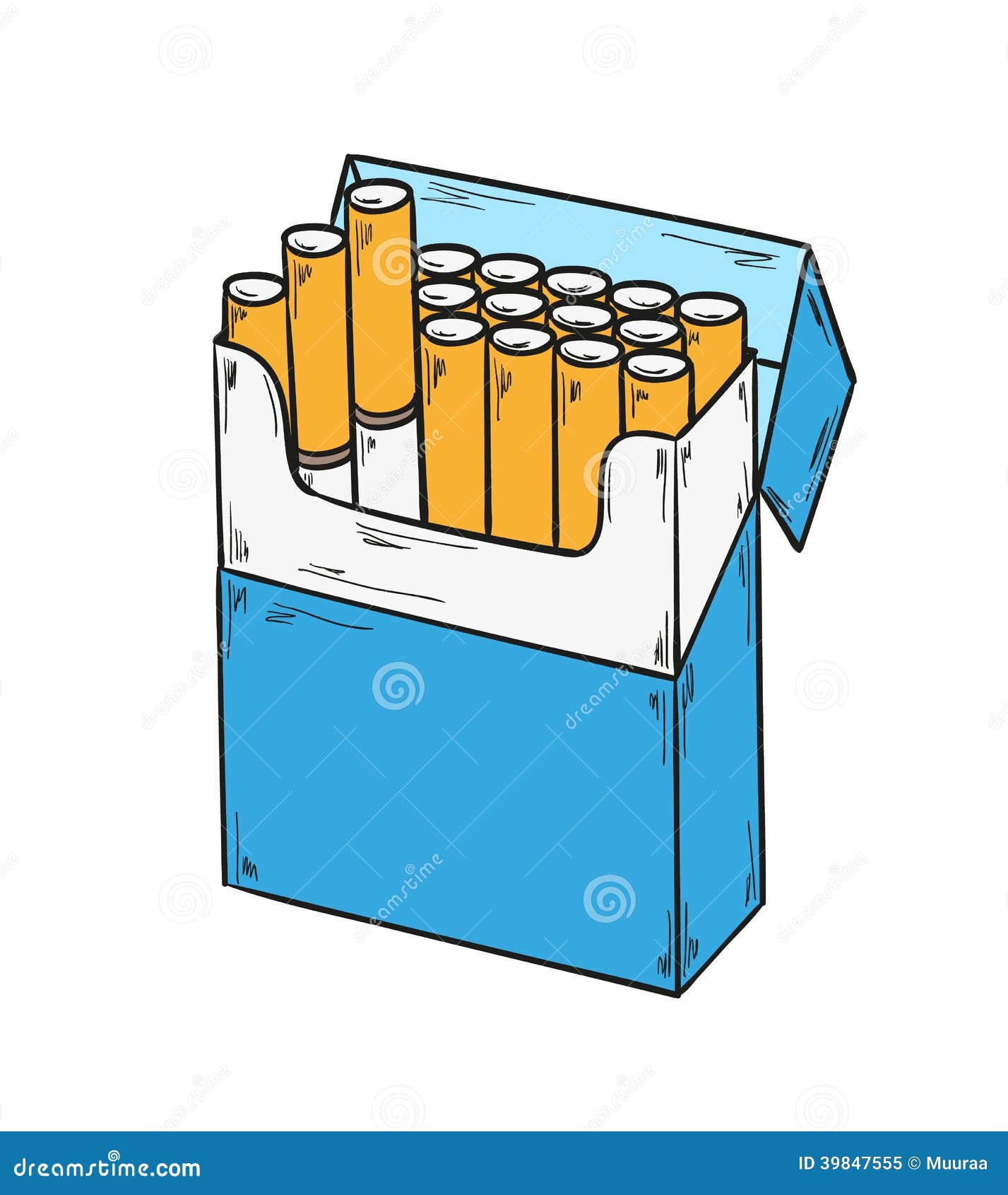 Cigarette Box Drawing